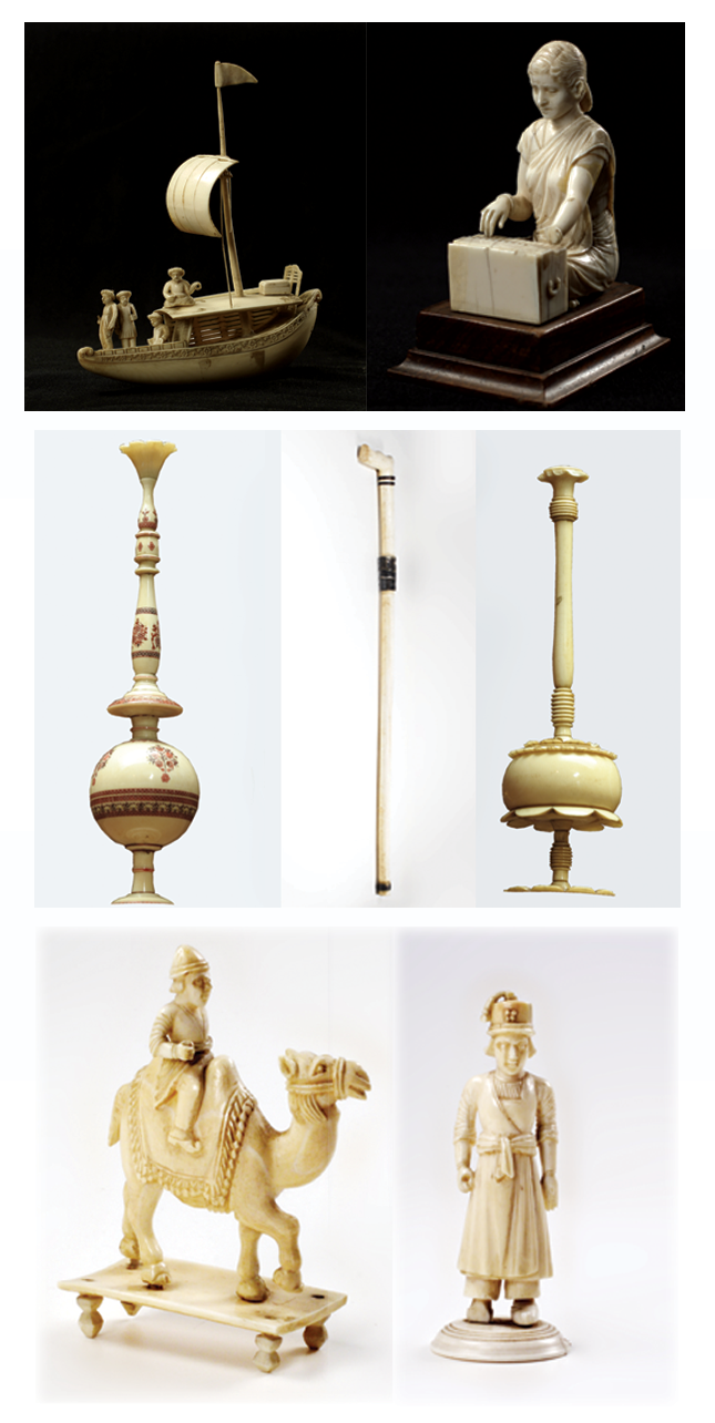 Raja Dinkar Kelkar Museum . Ivory Collection